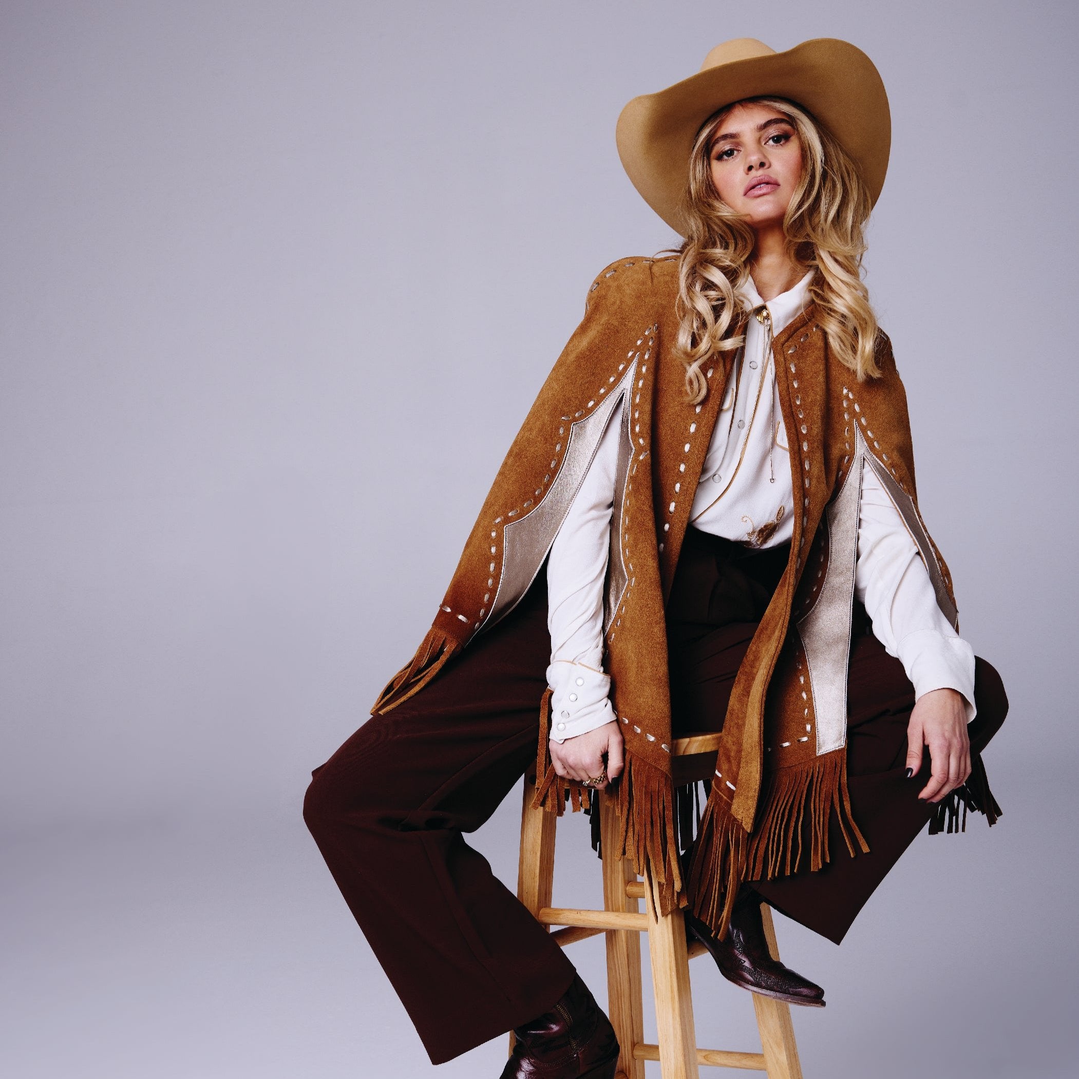 Bright Lights Metallic Cape– Western & Co.